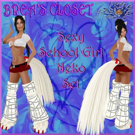Second Life Marketplace Breas Sexy School Girl Neko